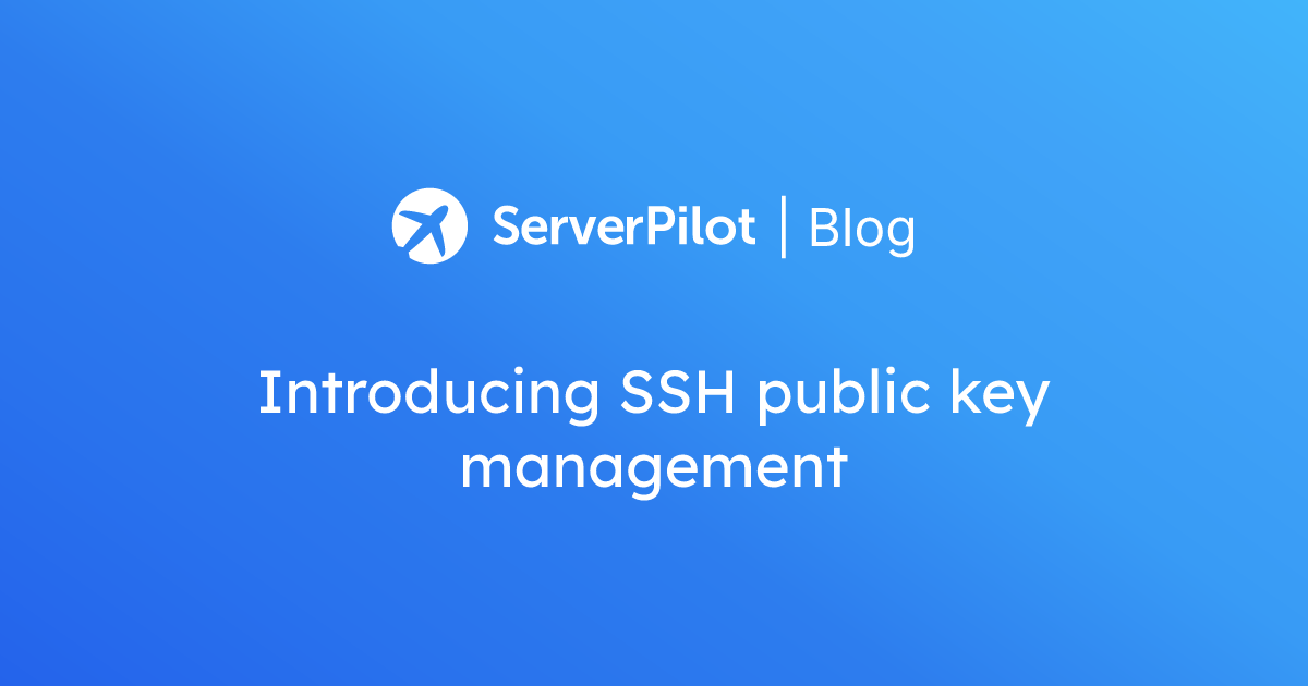 Introducing Ssh Public Key Management