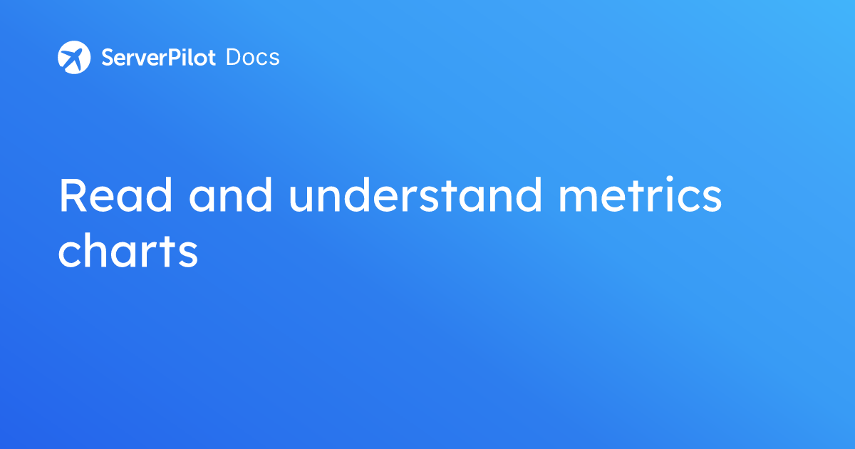 Read and understand metrics charts | ServerPilot Documentation